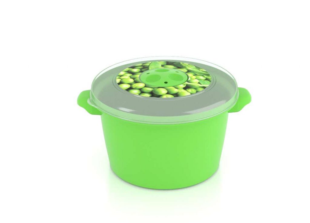Microwave Pot with Decorative Lid